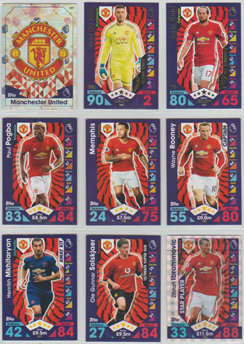 2016-17 Topps MA Premier League #196. Memphis (Manchester United ...