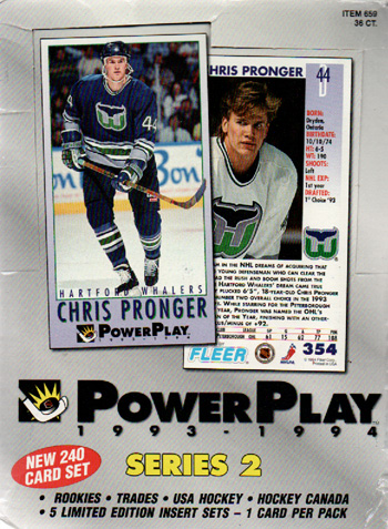 1993-94 Fleer Power Play Series 2 TALL BOY CARDS Pussi - Funstuffstore