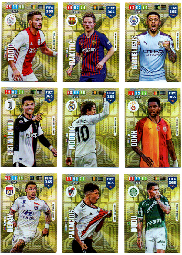2020 Panini FIFA 365 LIMITED EDITION Cards - Funstuffstore