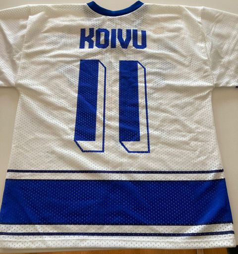1995 Team Finland Saku KOIVU #11 Sponsor PURE JENKKI Logo ja ...