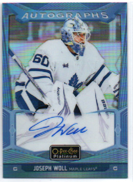 2024-25 OPC Platinum BLUE RAINBOW AUTOGRAPHS #BA-JW Joseph Woll (G ...