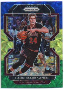 2021-22 NBA Panini Prizm Choice BLUE YELLOW & GREEN Prizm #86 Lauri ...